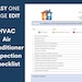 HVAC Preventative Maintenance Checklist Template - Editable Microsoft ...