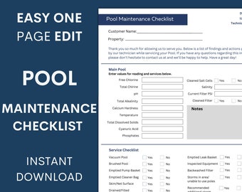 Basic Pool Service - Etsy