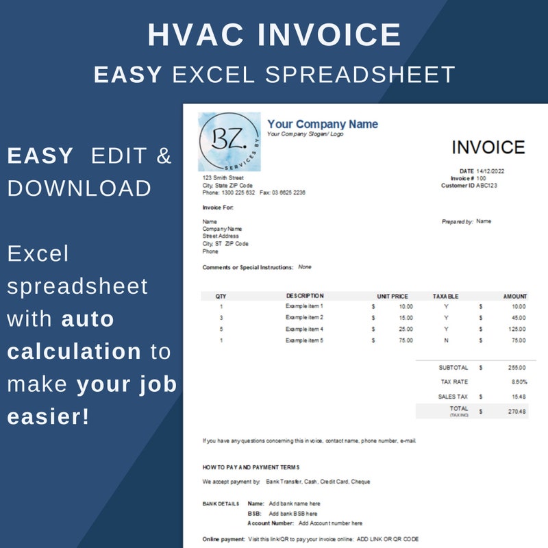Hvac Inspection Form - Etsy