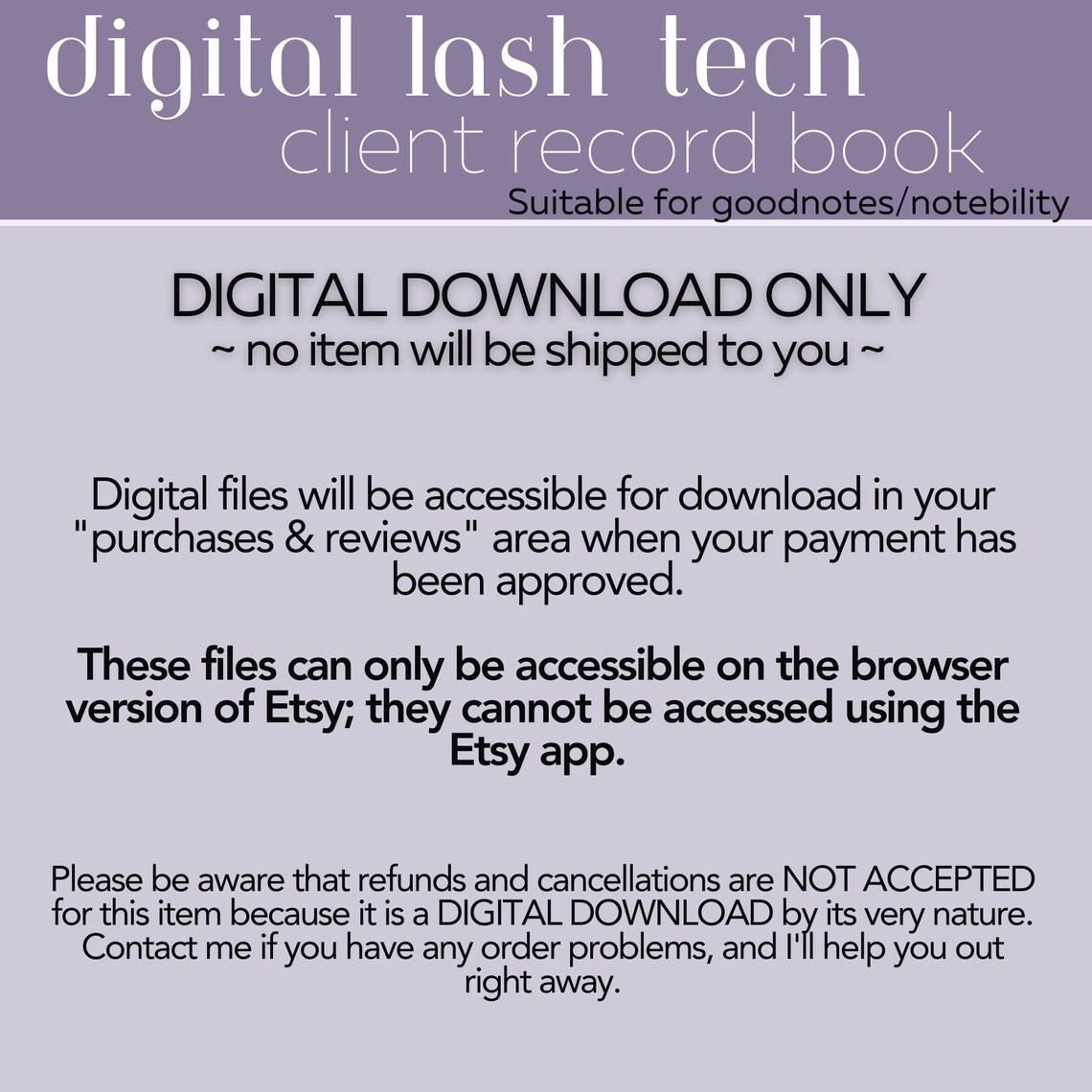 NEW Digital EYELASH CONSULTATION Client Record Book, Client Record ...