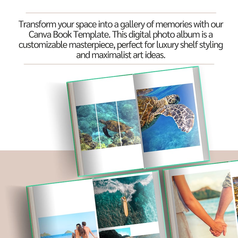 Custom Creative Travel Photo Book Canva Template, Maison Aesthetic ...