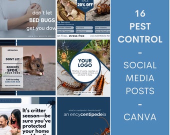 Pest Control social Media Posts for Facebook and Instagram exterminator ...