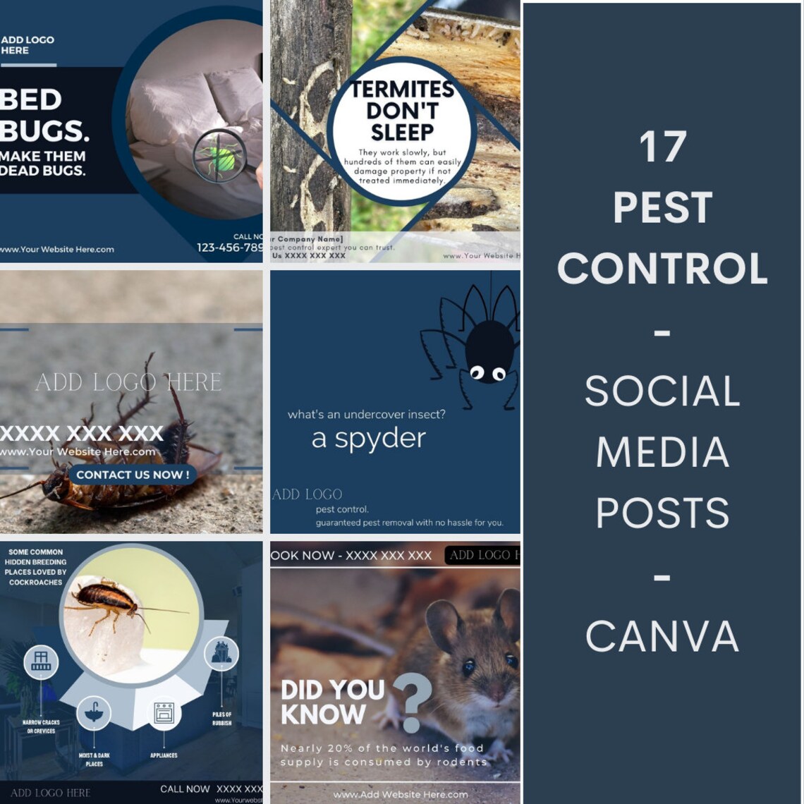 Pest Control ︱social Media Posts for Facebook and Instagram ...
