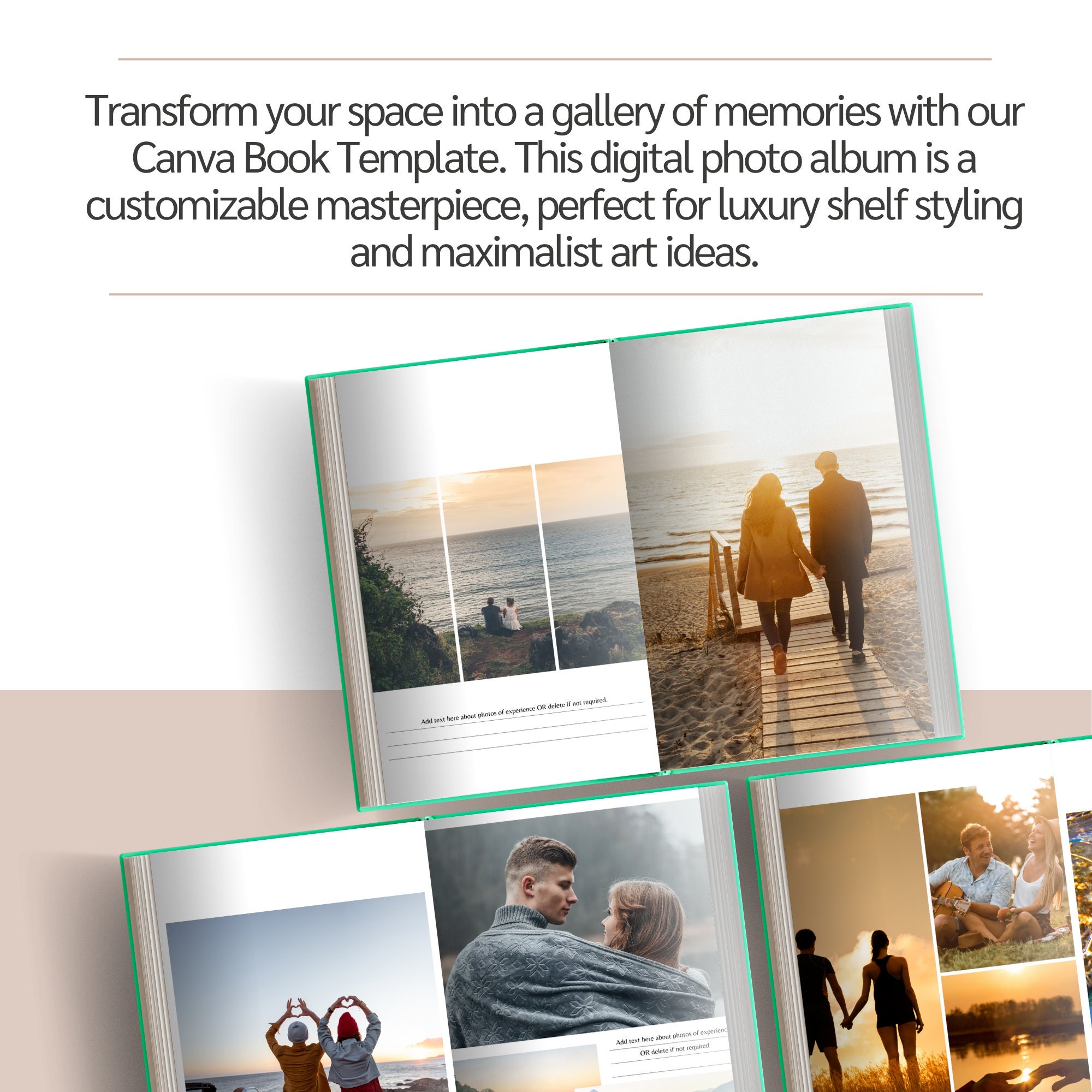 Couples Photobook Canva Template Bundle, Personalize, Coffee Table Book ...