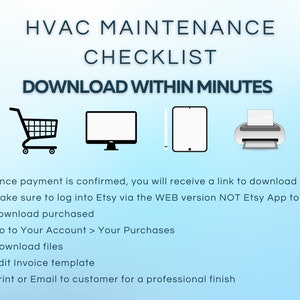HVAC Inspection Checklist Template Air Conditioning, AC, Heating ...