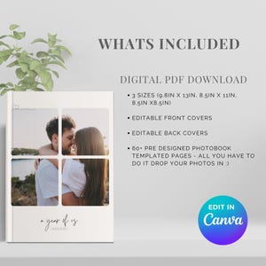 Anniversary Couples Photobook Template Galentine Gift| Personalized ...