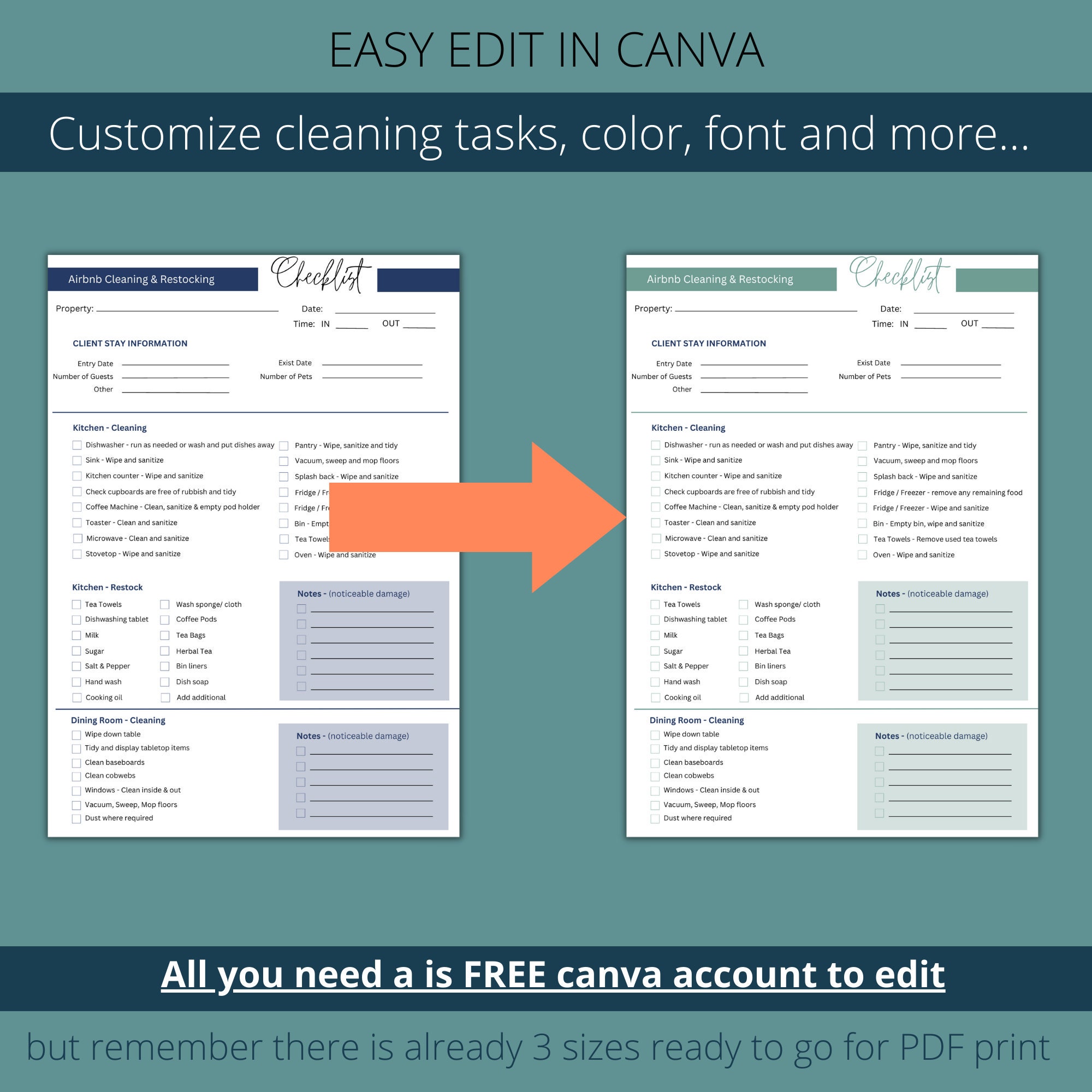 Cleaning & Restocking Template for Commercial Cleaning Services ...