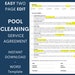 Residential Pool Maintenance Contract Pool Cleaning Contract Pool ...