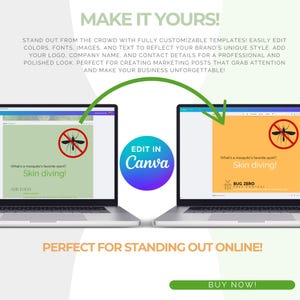 Pest Control Canva Templates | 50 Editable Social Media Posts Stories ...