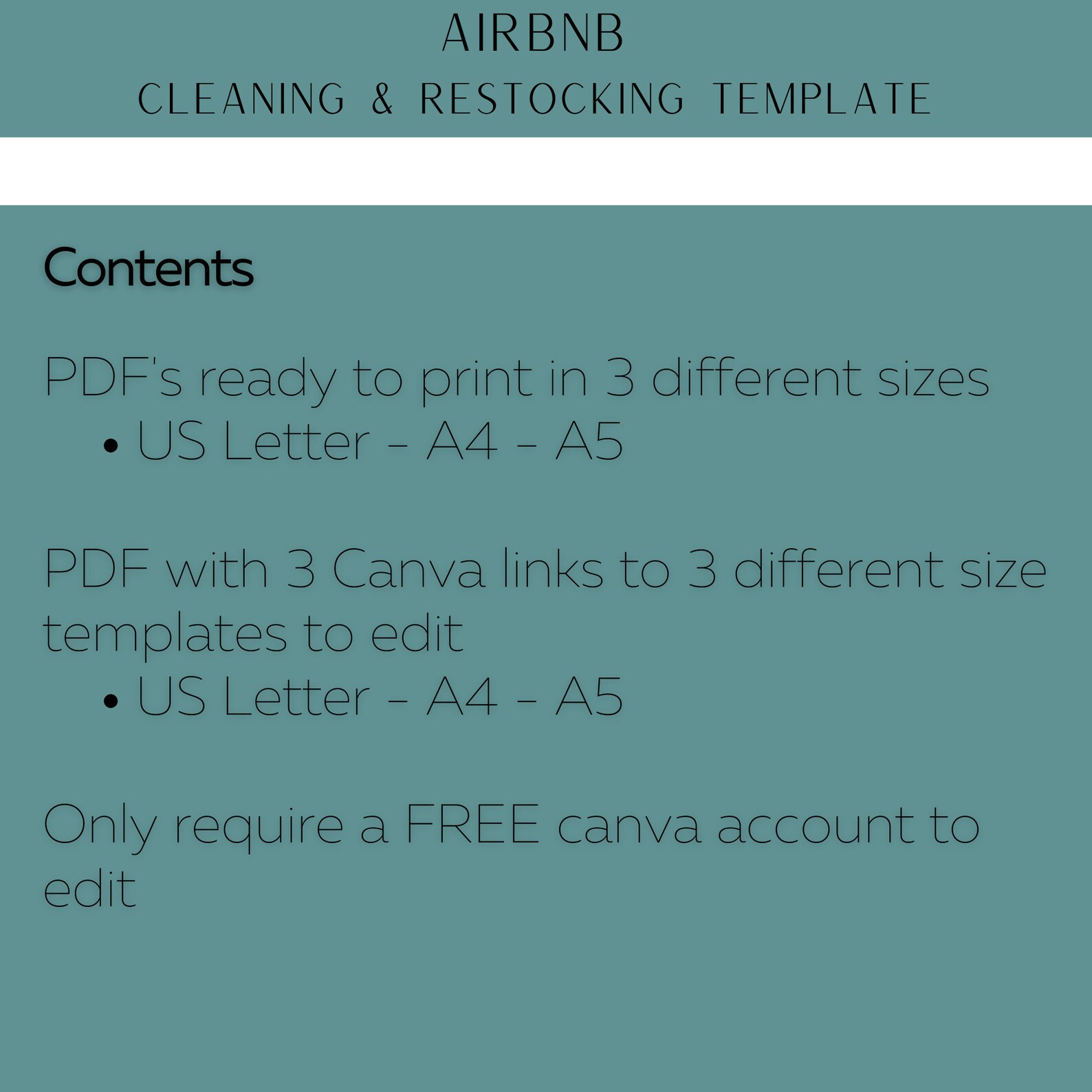 Cleaning & Restocking Template for Commercial Cleaning Services ...