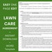 Lawn Care Contract, Lawncare Agreement Template - Word & Google Docs ...