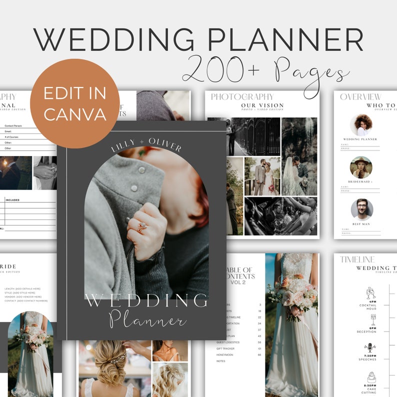The Ultimate Wedding Day Binder Template, Wedding Planner,canva Edit ...
