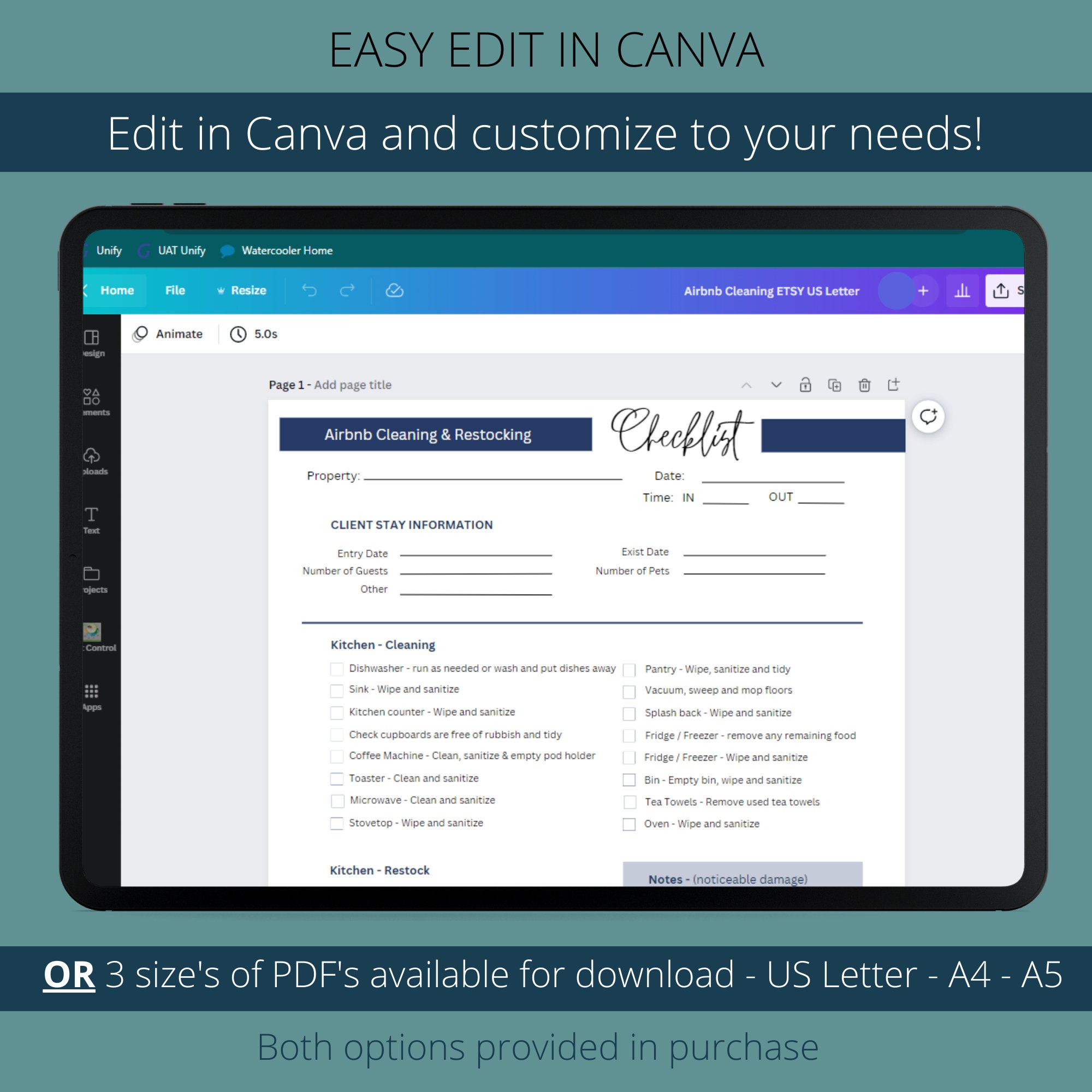 Cleaning & Restocking Template for Commercial Cleaning Services ...
