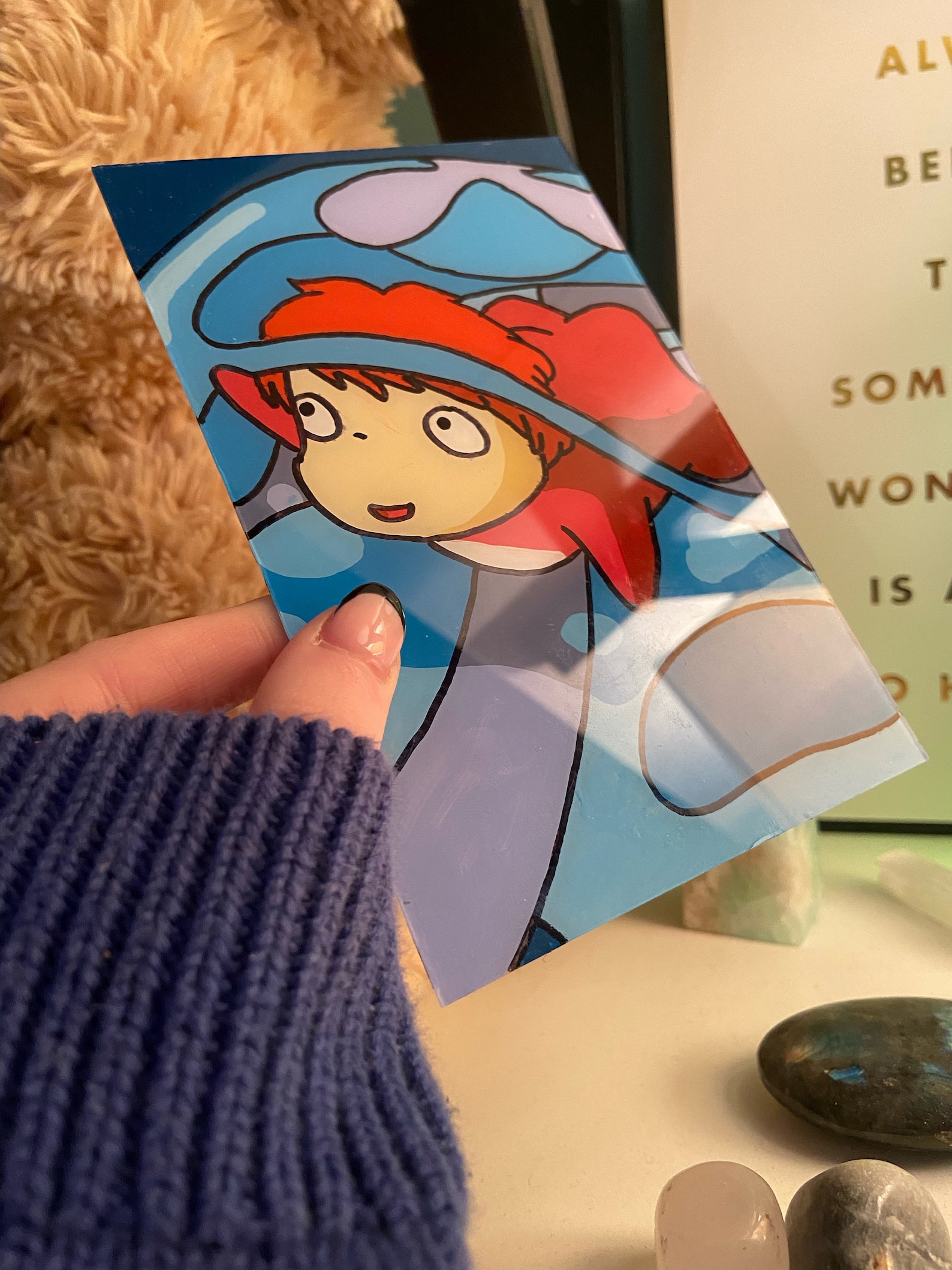 Ponyo Glass Painting A6 Ponyo Print - Etsy