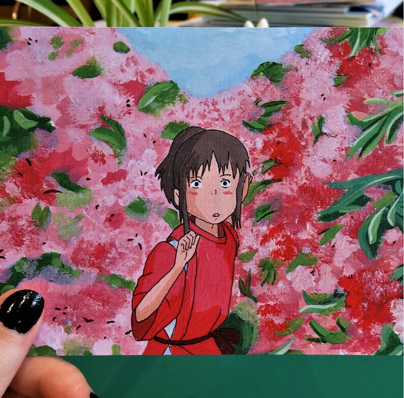 Spirited Away Haku and Chihiro Running - Etsy