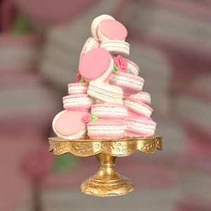 Pink Macaron Tower - Etsy