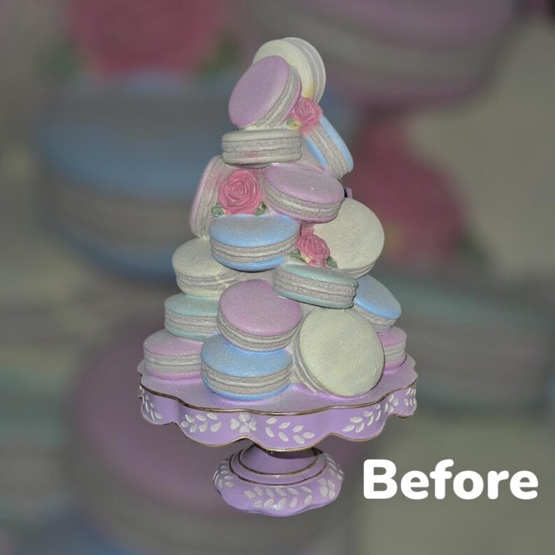 Pink Macaron Tower - Etsy