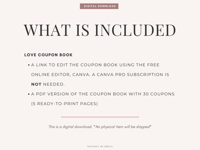 Printable Custom Love Coupon Book, Editable Romantic Gift for Him, Fun ...