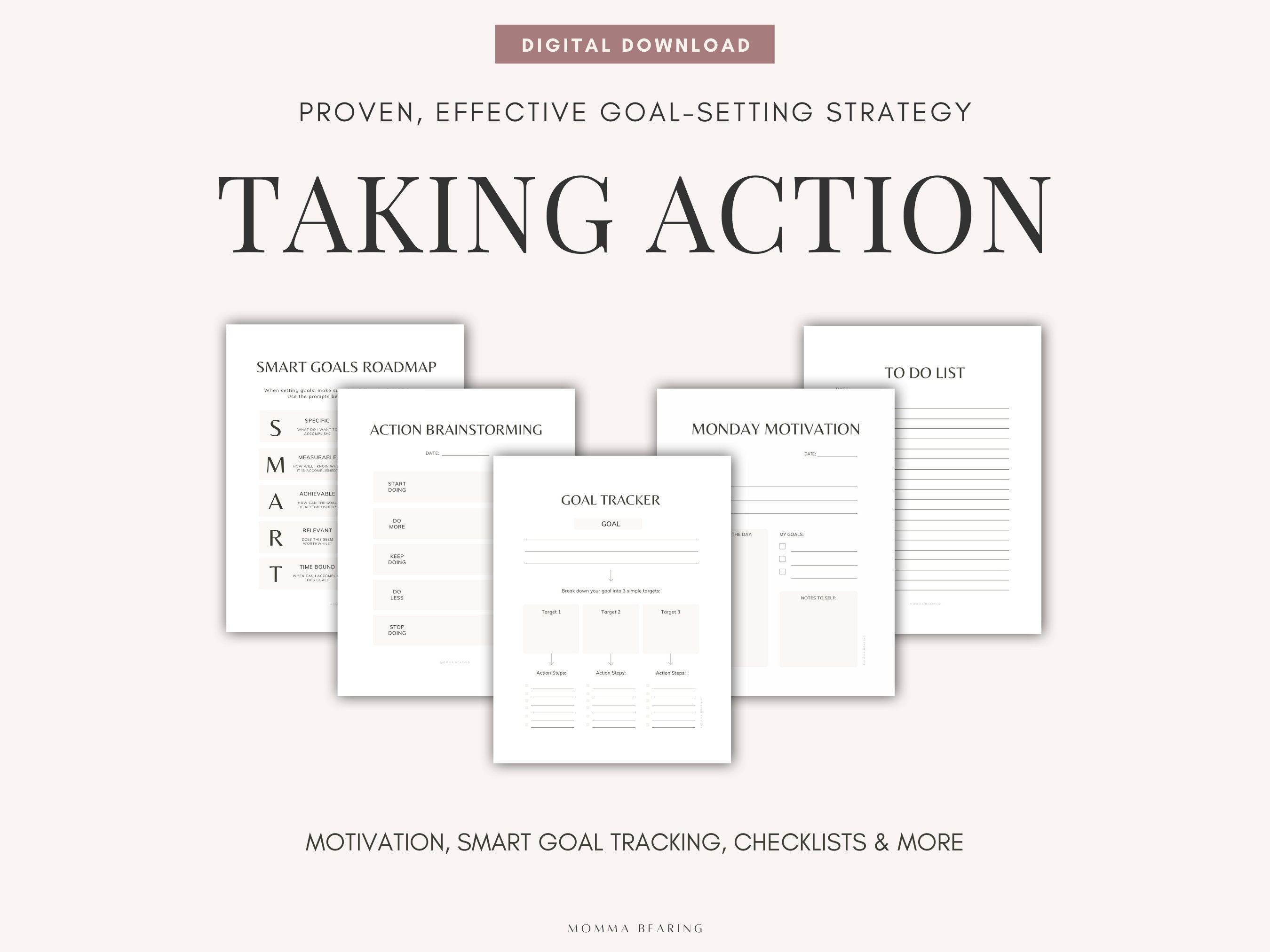 Printable Dream Life Workbook, Vision Board Kit, Self Therapy Worksheet ...