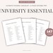 Printable University Essentials Checklist, Dorm Room Packing List PDF ...