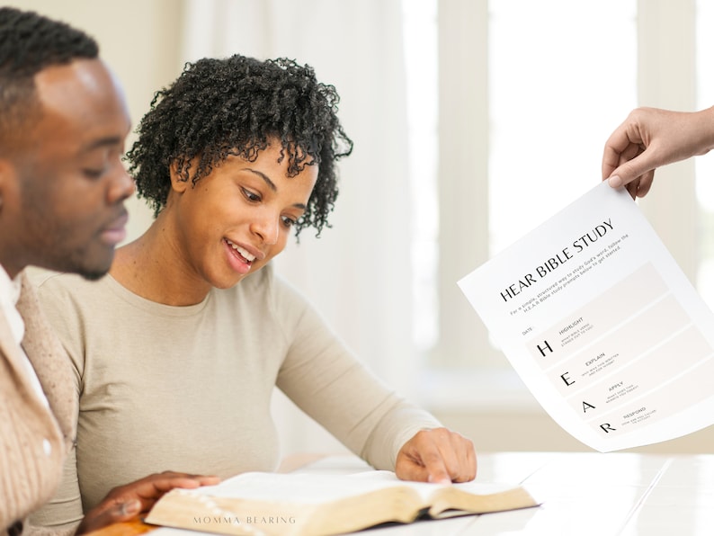 H.E.A.R Bible Journaling Method, Printable Christian Scripture ...