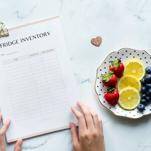 Pantry, Fridge & Freezer Printable Inventory, Perishable Food ...