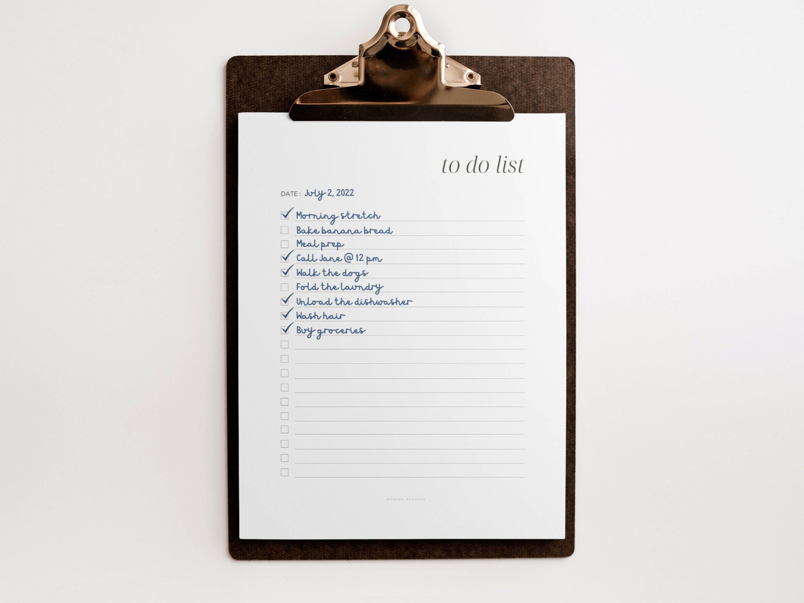 Minimalist to Do List, Printable Undated Task List, Brain Dump, Digital ...