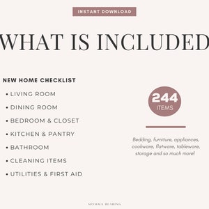 Best New Home Printable Checklist, House Must Haves, First Apartment ...