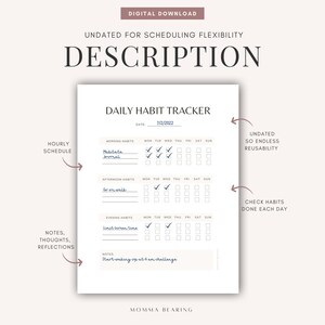 Minimalist Daily Healthy Habit Tracker, Wellness Checklist, Weekly ...
