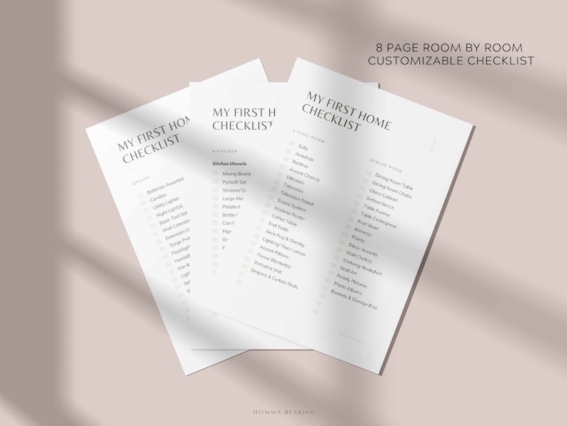 Best New Home Printable Checklist, House Must Haves, First Apartment ...