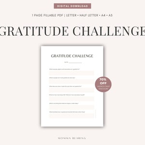 Gratitude Journal Bundle Printable, Self-love Planner, Mindfulness Log ...