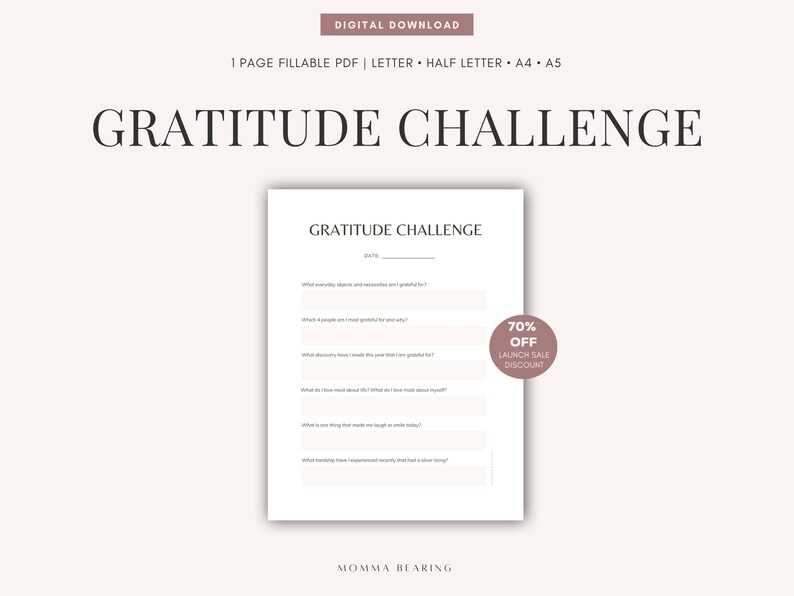Gratitude Journal Bundle Printable Self-love Planner - Etsy
