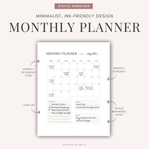 Printable Daily, Weekly, Monthly Planner, Personal Productivity Bundle ...