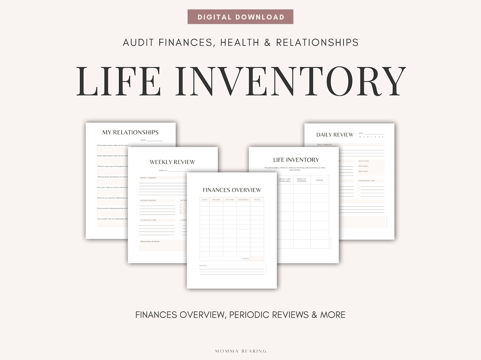 Printable Dream Life Workbook, Vision Board Kit, Self Therapy Worksheet ...