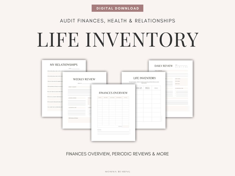 Printable Dream Life Workbook, Vision Board Kit, Self Therapy Worksheet ...