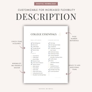 College Essentials Checklist Printable, Best Dorm Room Packing List ...