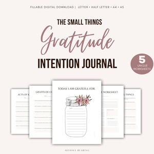 Gratitude Journal Bundle Printable, Self-love Planner, Mindfulness Log ...