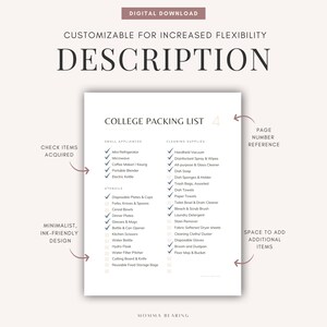 Printable College Packing List, Best Dorm Room Essentials Checklist ...
