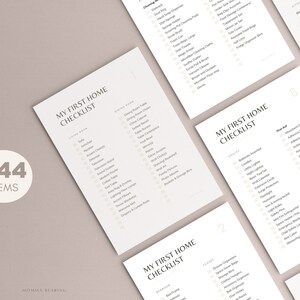 New Home Checklist Printable, New Apartment Essentials, First House ...