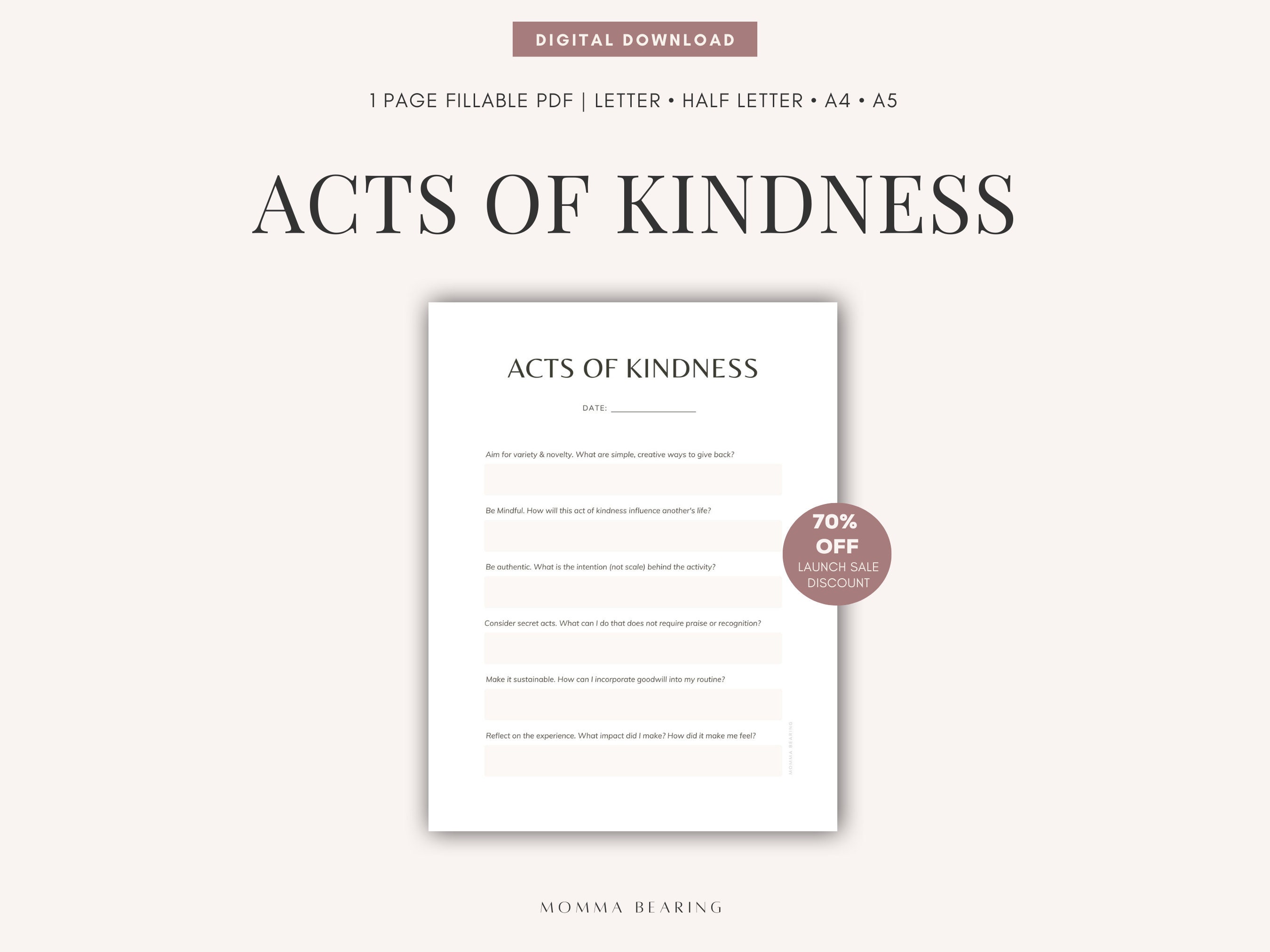 Gratitude Journal Bundle Printable Self-love Planner - Etsy