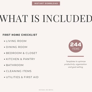 New Home Checklist Printable, New Apartment Essentials, First House ...