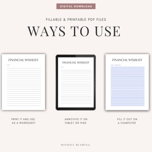 Digital Finance Planner, Printable Financial Planner Bundle, Undated ...