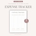 Simple Expense Tracker Printable, Spending Tracker, Transaction Log ...