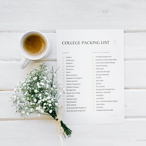 Printable College Packing List, Best Dorm Room Essentials Checklist ...