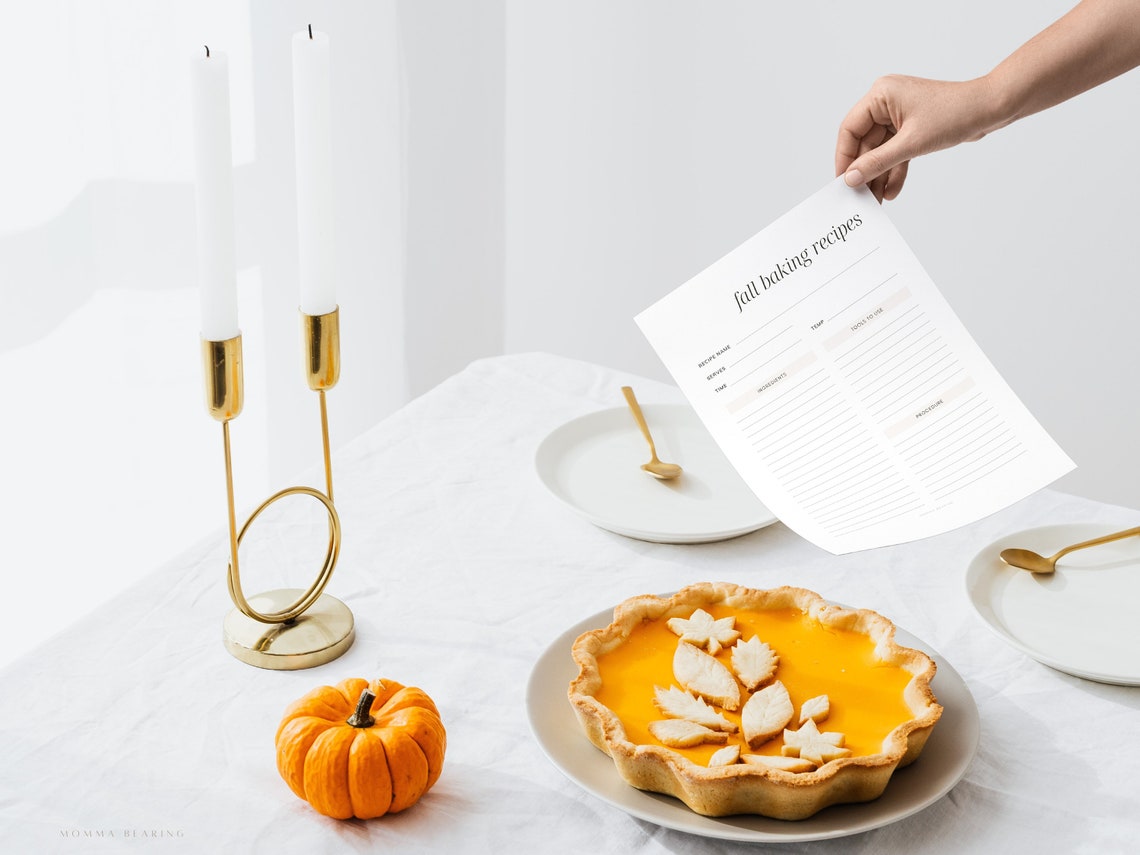 Printable Fall Productivity Planner, Watercolor Autumn Journal for Moms ...