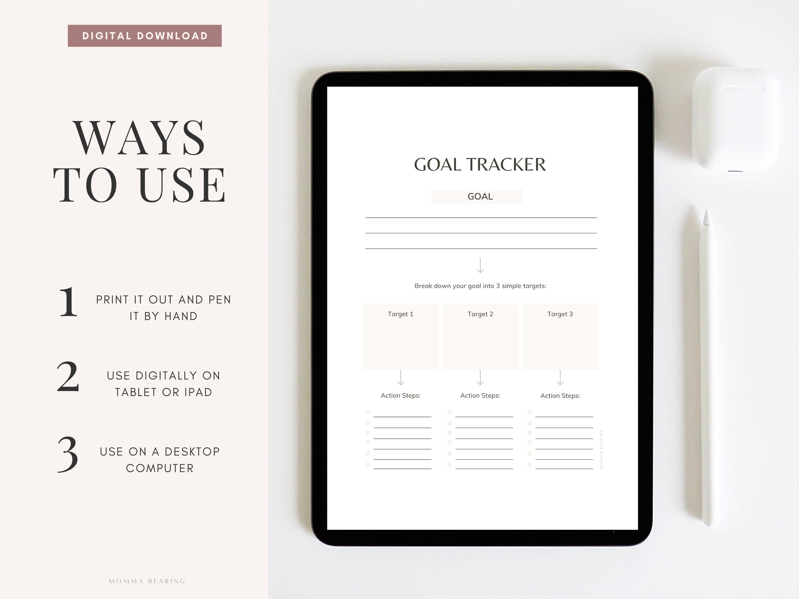 Personal Productivity Worksheet Bundle, ADHD Daily Weekly Monthly ...