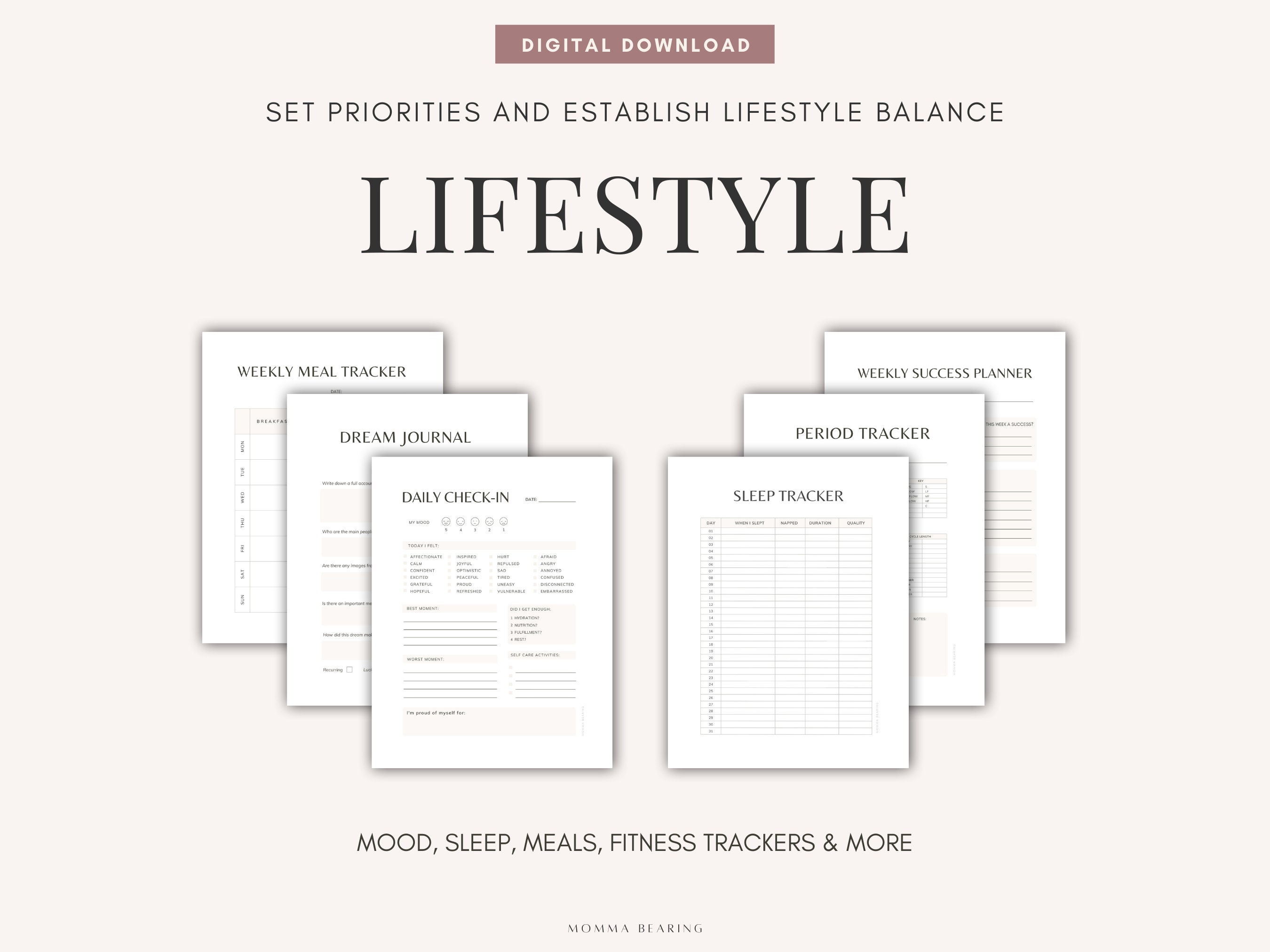 Printable Dream Life Workbook, Vision Board Kit, Self Therapy Worksheet ...