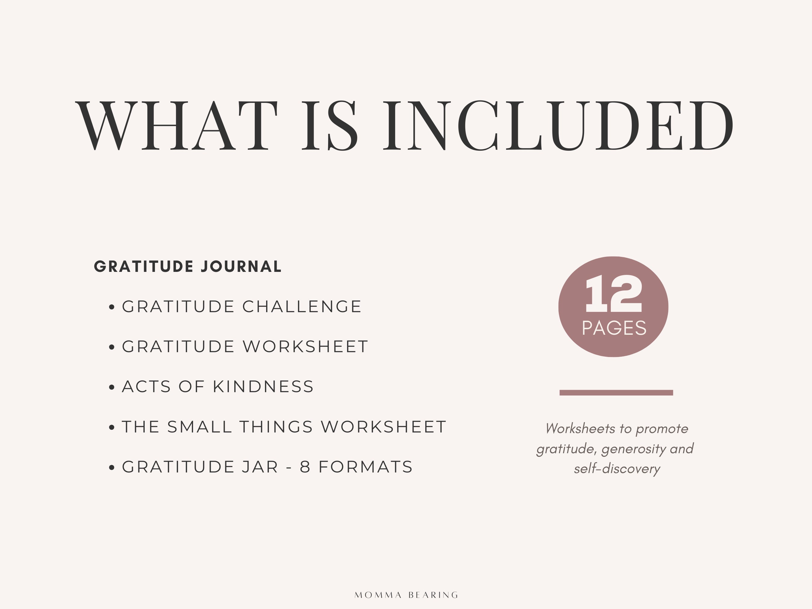 Printable Gratitude Journal Workbook, Self-love Planner, Kindness ...