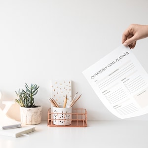 Q4 Action Plan Template, Printable Quarterly Goal Tracker, Business ...