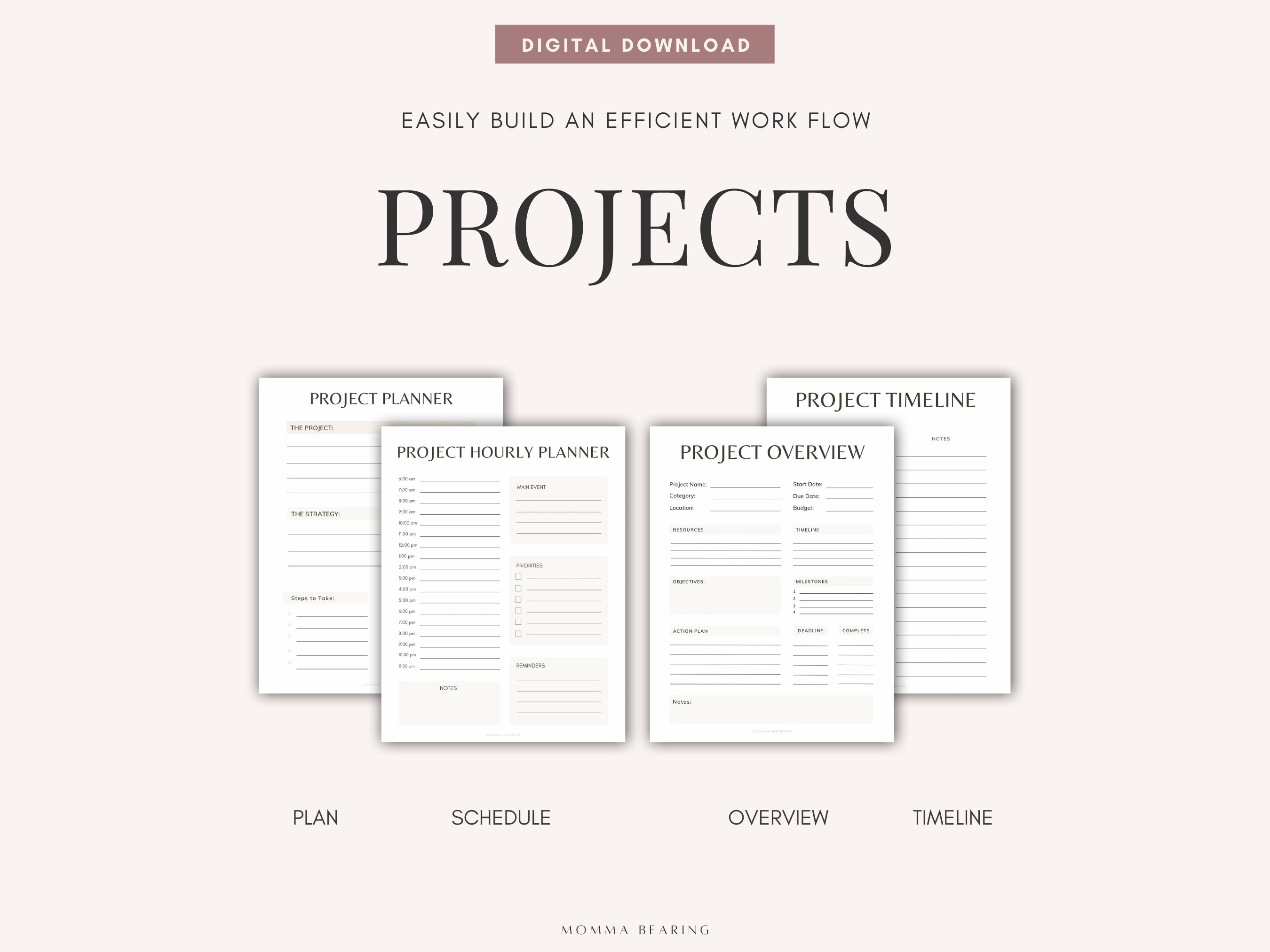 Personal Productivity Worksheet Bundle, ADHD Daily Weekly Monthly ...